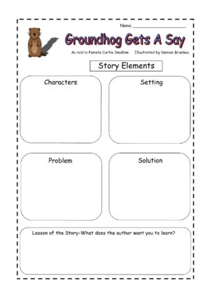 Groundhog Gets A Say Main Retell Sequence SummarizeIdea | Made By Teachers