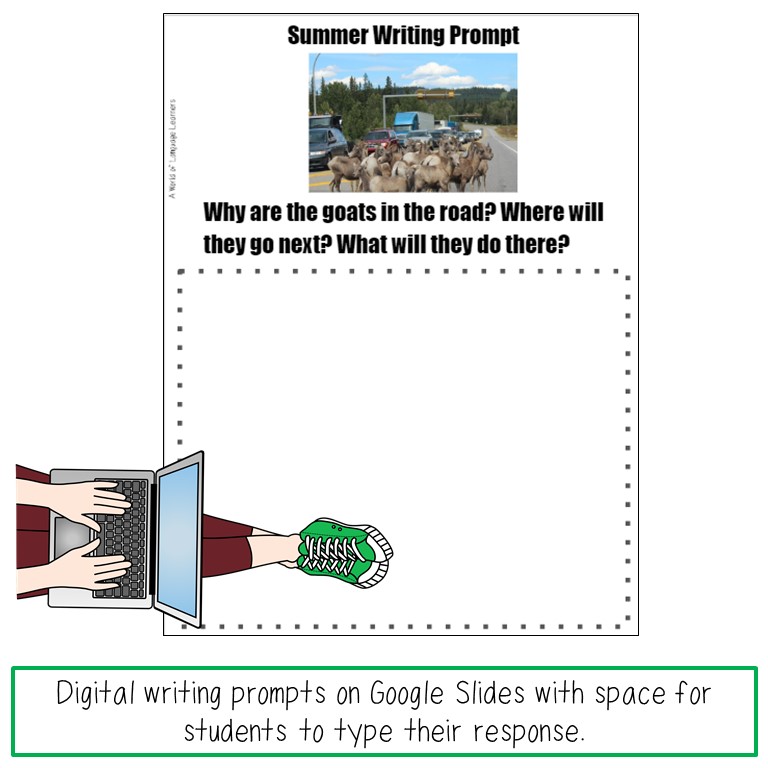 Picture Writing Prompt Task Cards Summer Print and Digital | Made By ...