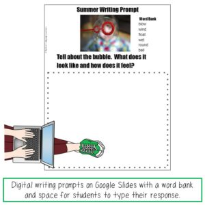 Picture Writing Prompt Task Cards Summer Print and Digital | Made By ...