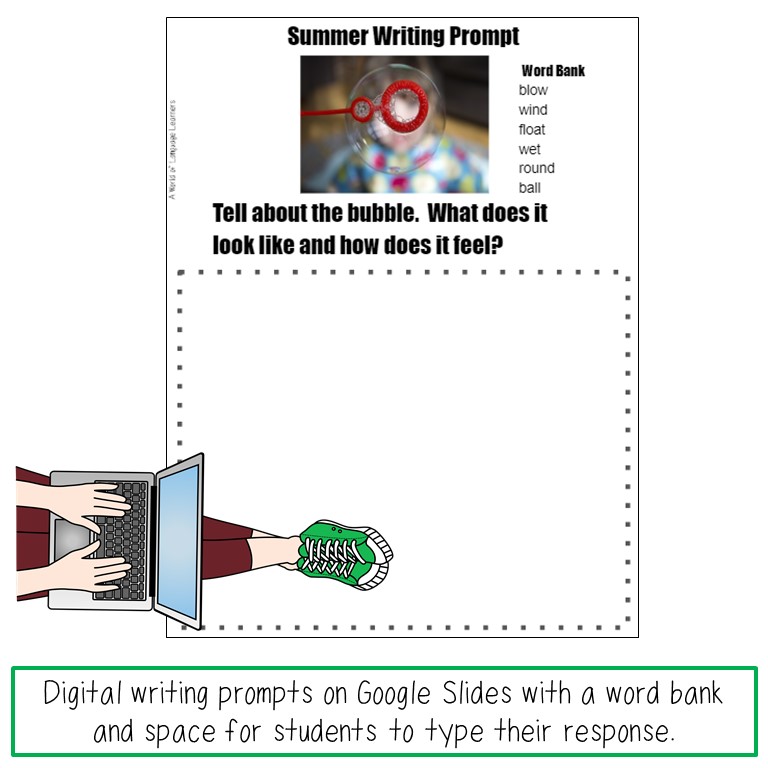 Picture Writing Prompt Task Cards Summer Print and Digital | Made By ...