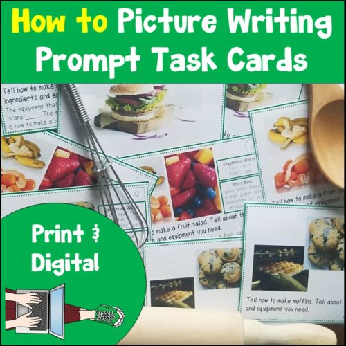 How To Picture Writing Prompt Task Cards Print and Digital | Made By ...