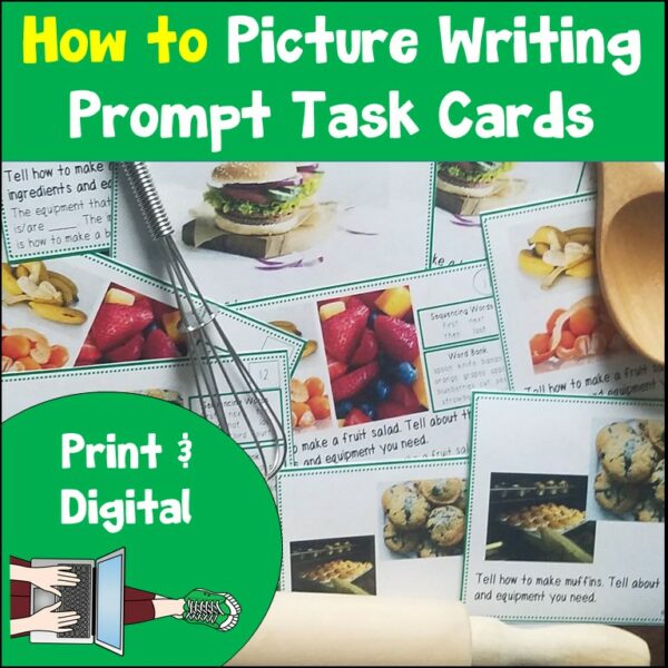How To Picture Writing Prompt Task Cards Print and Digital | Made By ...