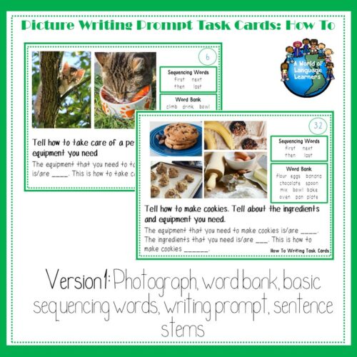 How To Picture Writing Prompt Task Cards Print and Digital | Made By ...