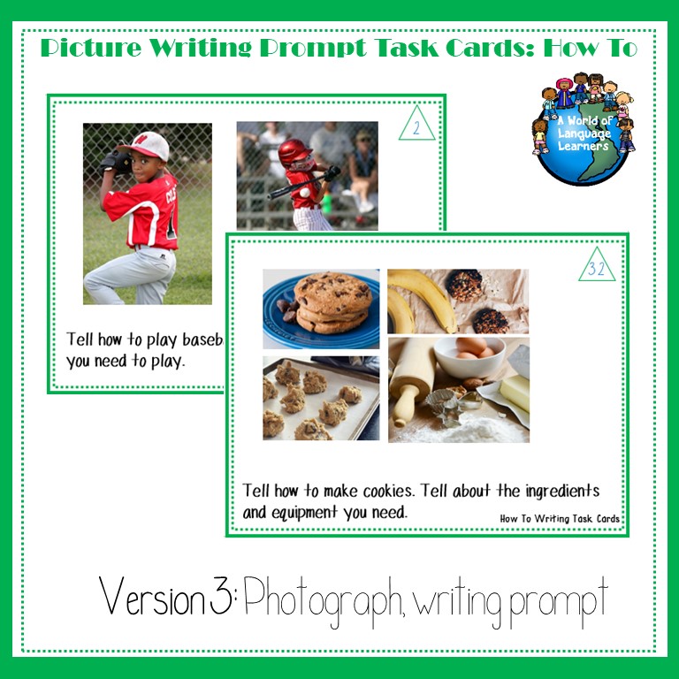 How To Picture Writing Prompt Task Cards Print and Digital | Made By ...