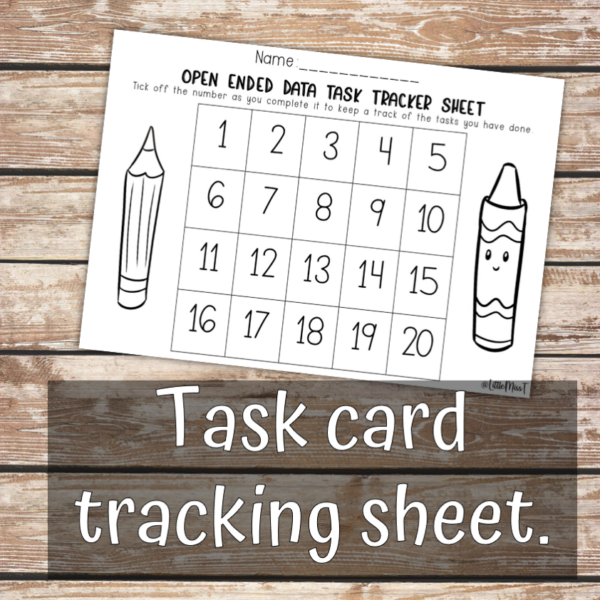 Data Task Cards - Open Ended Math Questions - Workbook - Graphing ...