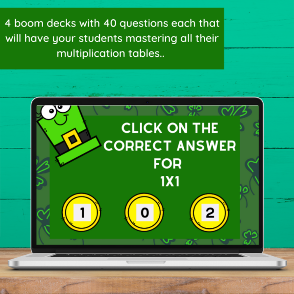 St. Paddy's Day Multiplication Drills Times Table Practice for 1s -12s ...