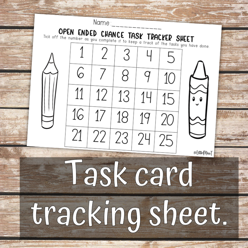 Chance and Probability Task Cards and Workbook - Open Ended Math ...