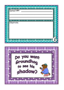 Substitute Groundhog Main Idea Retell Summarize Character Traits | Made ...
