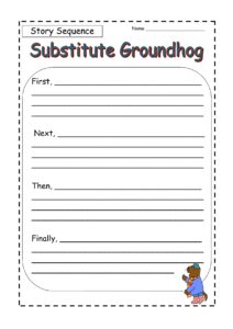 Substitute Groundhog Main Idea Retell Summarize Character Traits | Made ...
