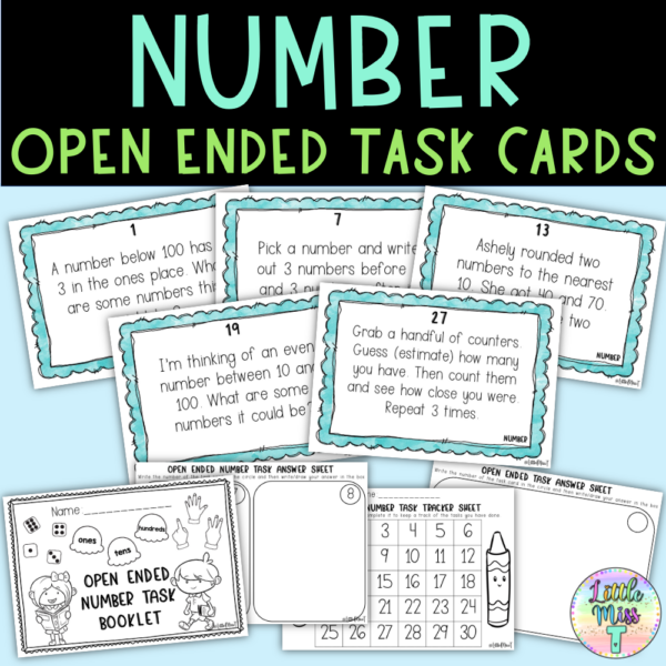 Number Task Cards - Open Ended Math Questions - Odd & Even - Counting ...