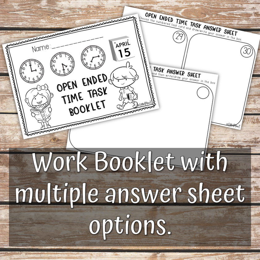 Telling Time Task Cards - Open Ended Math Questions - months seasons ...