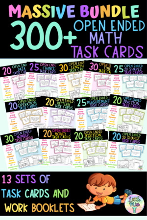 300+ Open Ended Questions Math Task Card BUNDLE | Made By Teachers