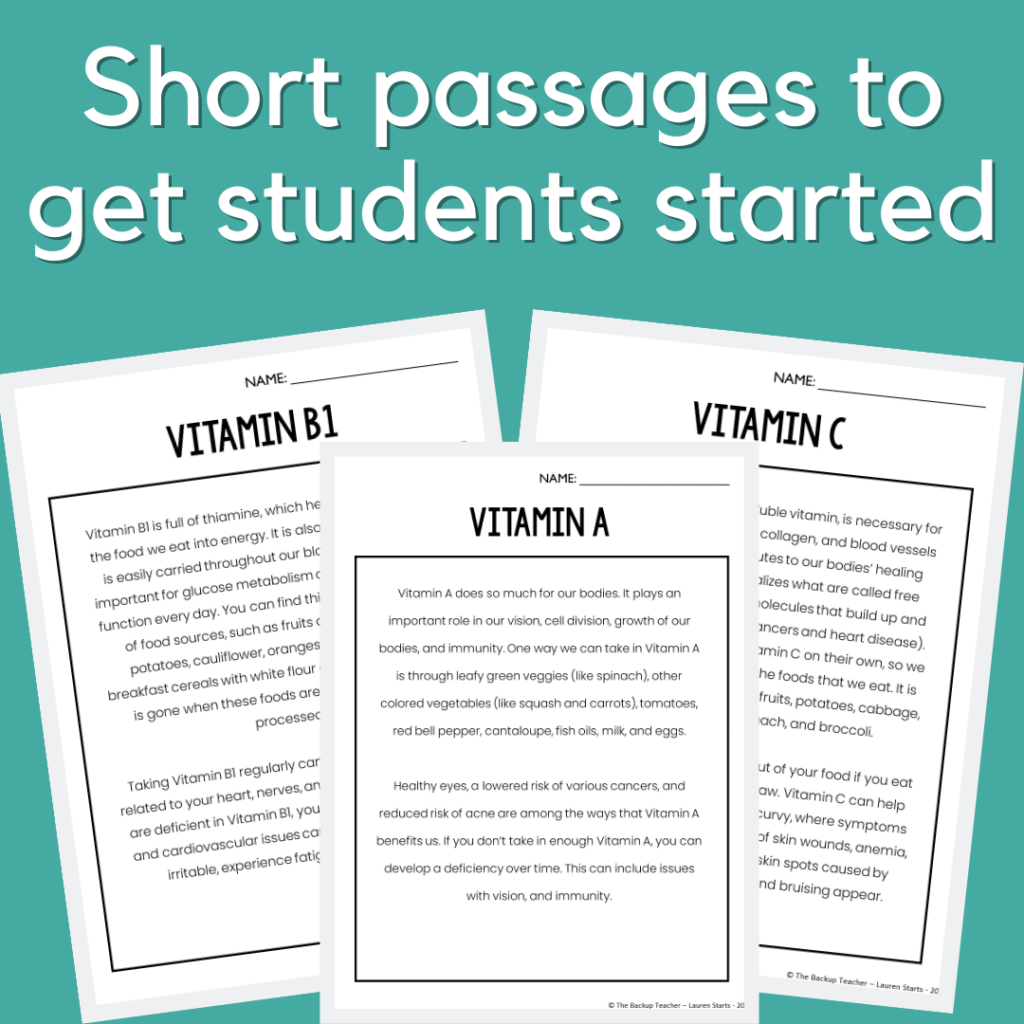 Project on Vitamins | Made By Teachers