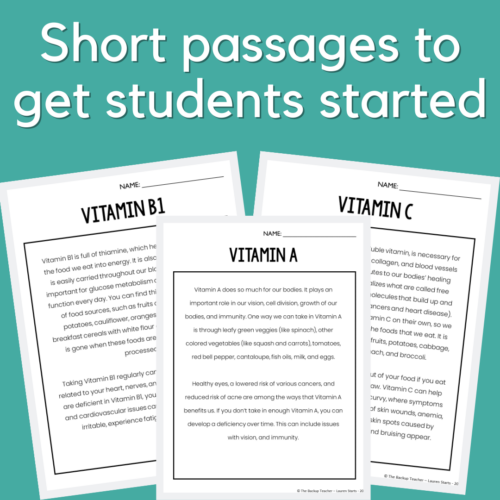 Project on Vitamins | Made By Teachers