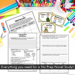 Out of the Dust Novel Study | Comprehension and Vocabulary with ...