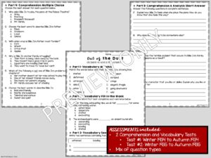 Out of the Dust Novel Study | Comprehension and Vocabulary with ...