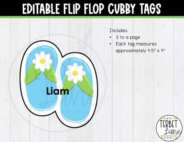 Editable Summer Cubby Tags | Made By Teachers