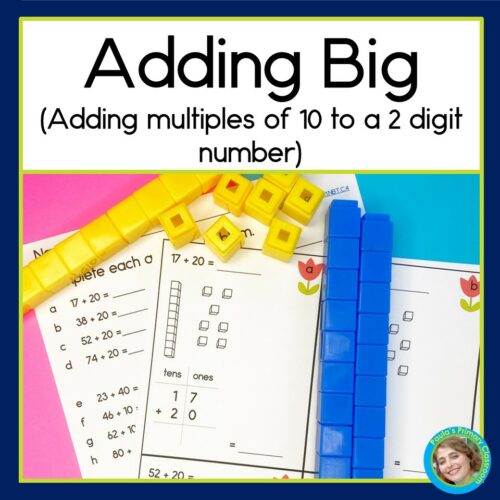 Adding BIG, Adding Multiples of 10 to a 2 Digit Number Spring Flowers ...