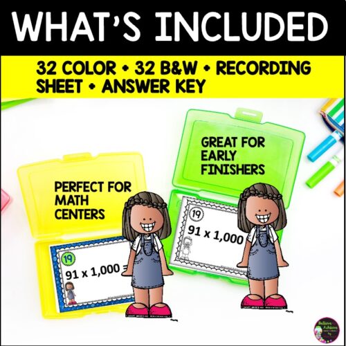 Multiplying by 10, 100, and 1,000 Task Cards | Made By Teachers