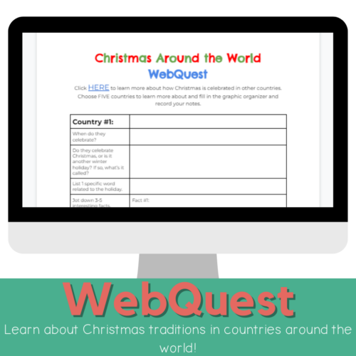 Christmas Around the World Traditions Mini-Project | Made By Teachers