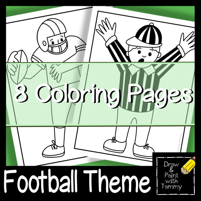 Football Theme Fall Winter Printable Coloring Pages | Made By Teachers