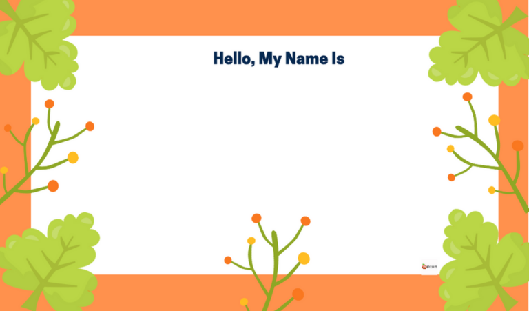 Editable Student Name Tags Fall Theme | Made By Teachers