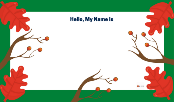 Editable Student Name Tags Fall Theme | Made By Teachers