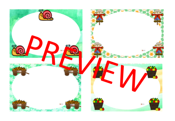 Editable Labels for Journals, Notebooks, and Folders Fall Theme | Made ...