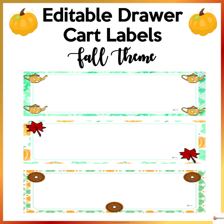 Editable Name Tags and Labels Fall Theme Bundle | Made By Teachers
