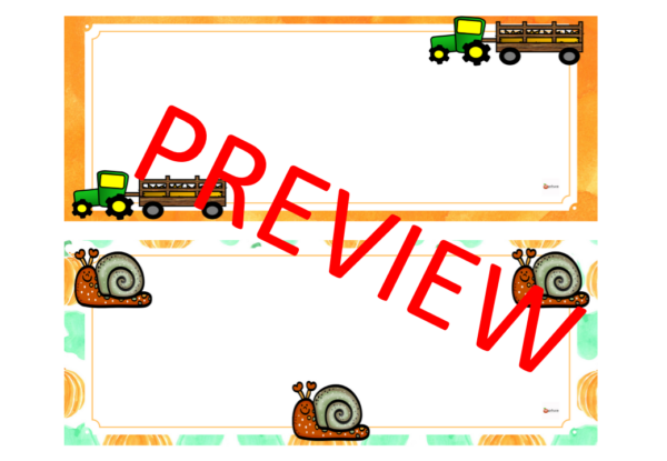 Editable Drawer Cart Labels Fall Theme | Made By Teachers