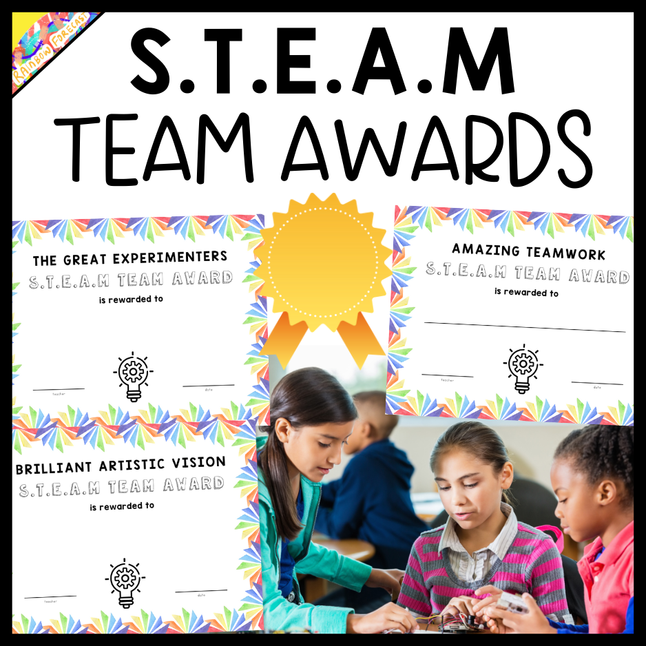 Editable STEAM Team Award Certificates, Team Building STEM Makerspace ...