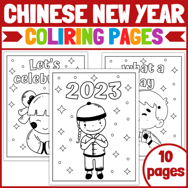 Chinese New Year 2023 Coloring Pages | Chinese New Year 2023 activities ...