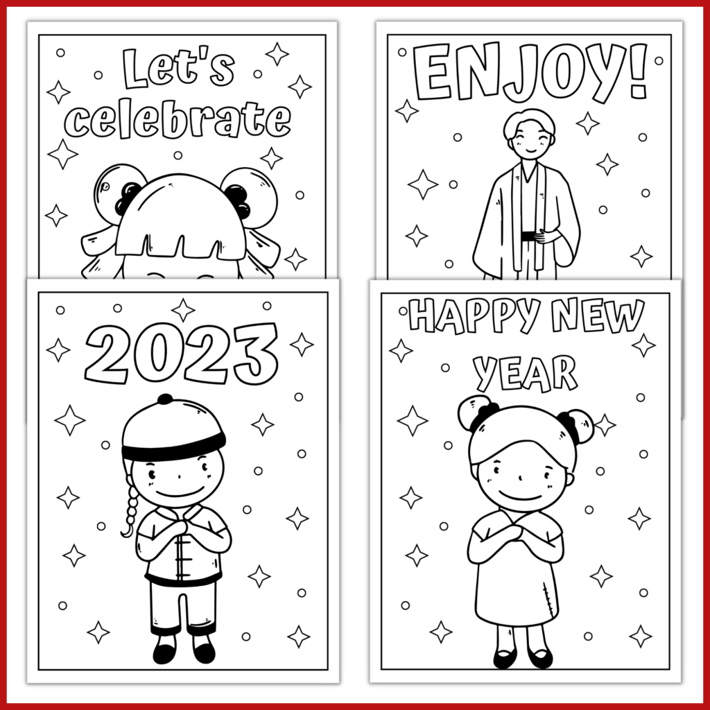 Chinese New Year 2023 Coloring Pages | Chinese New Year 2023 activities ...