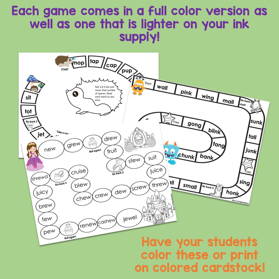No Prep Board Games - Phonics - Structured Literacy | Made By Teachers