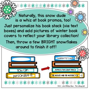 Bulletin Board with Snowman Looking Up | Reading Makes You Extra Bright ...