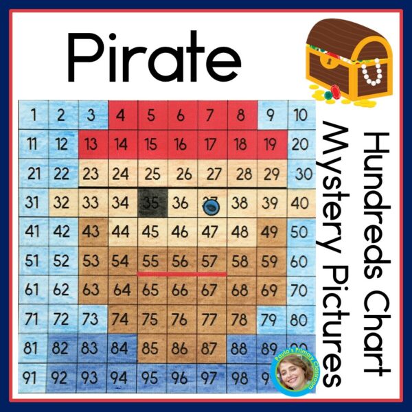 Pirate 100s Chart | Hundreds Chart | 100 Chart Mystery Pictures | Made ...
