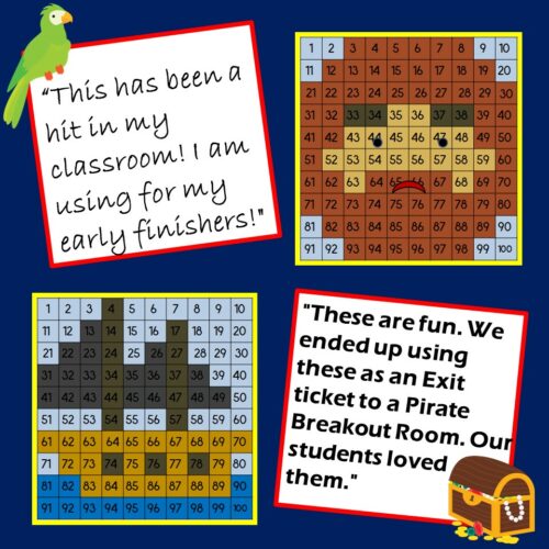 Pirate 100s Chart | Hundreds Chart | 100 Chart Mystery Pictures | Made ...