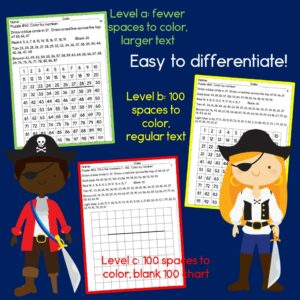 Pirate 100s Chart | Hundreds Chart | 100 Chart Mystery Pictures | Made ...
