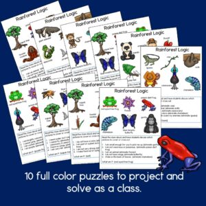Rain Forest Math Logic Puzzles | Critical Thinking Enrichment ...