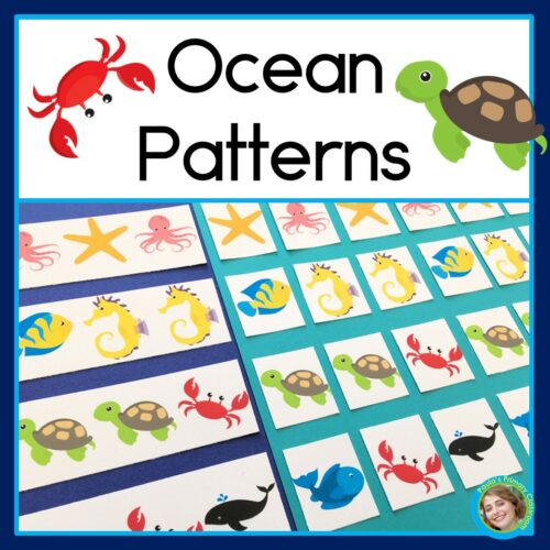 Ocean Animal Patterns Math Center with AB ABC and ABB Patterns | Made ...