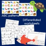 Ocean Animal Patterns Math Center with AB ABC and ABB Patterns | Made ...