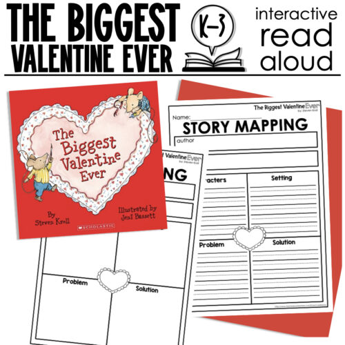 The Biggest Valentine Ever Interactive Read Aloud | Sequencing RETELL ...