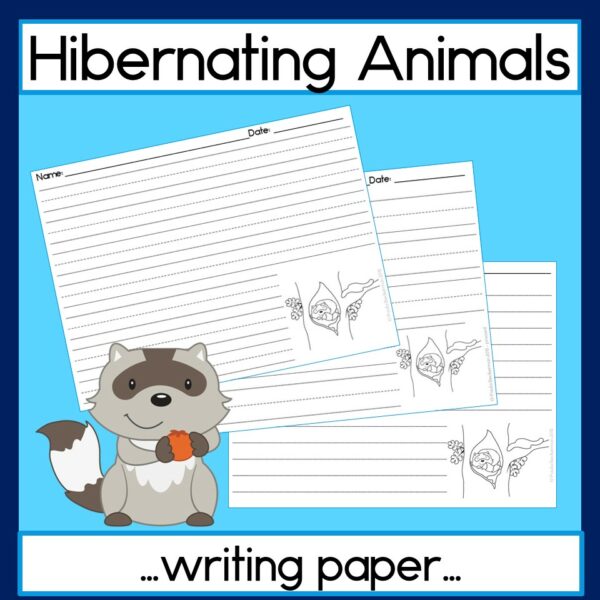 Hibernating Animals Sight Word Sentences Reading Comprehension Writing ...