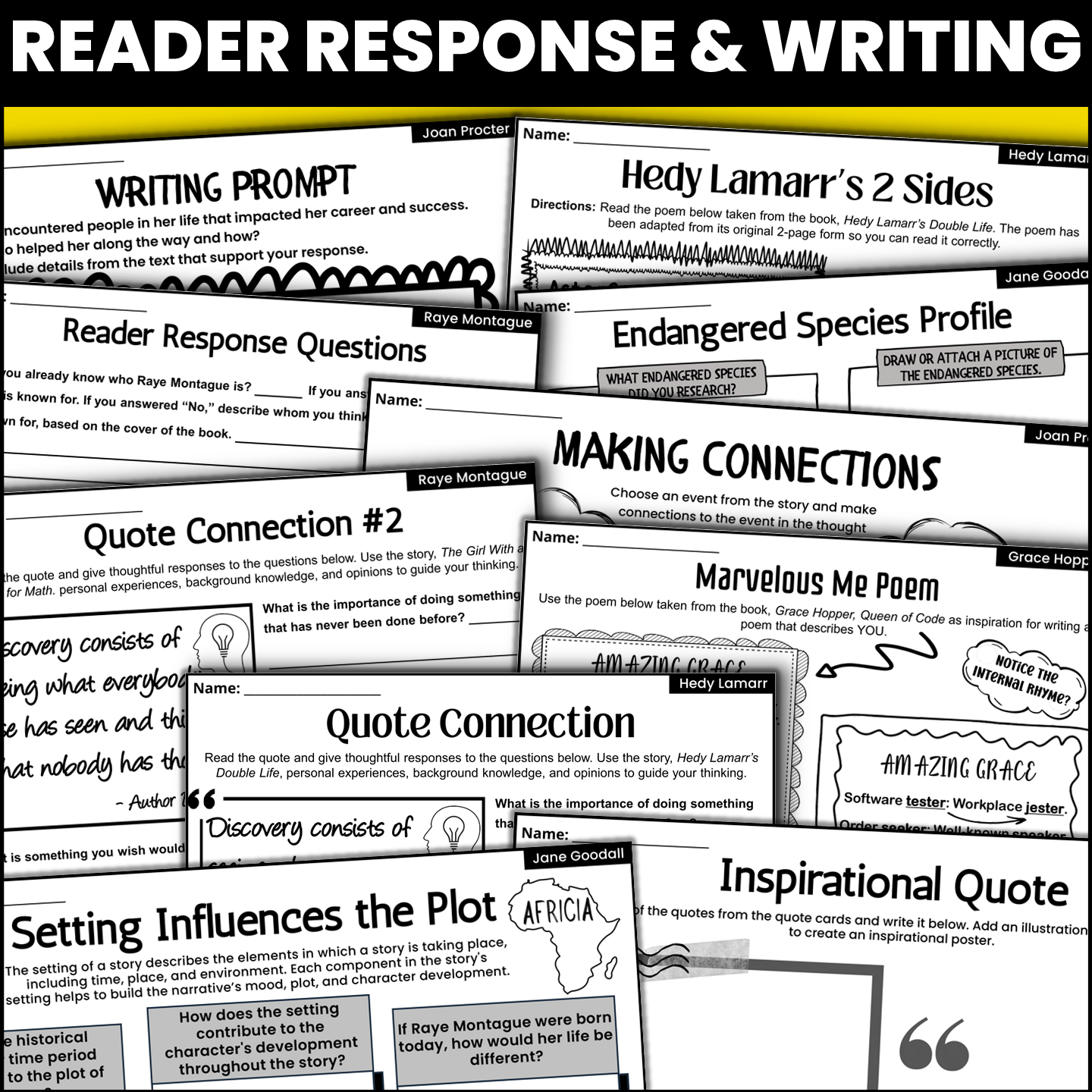 Women in STEM Book Companion Activities BUNDLE for Women's History ...