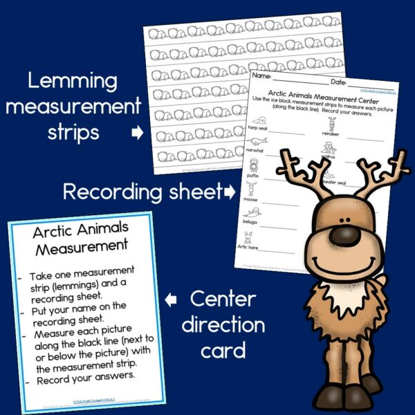 Arctic Animals | Polar Animals Non Standard Measurement Math Center ...