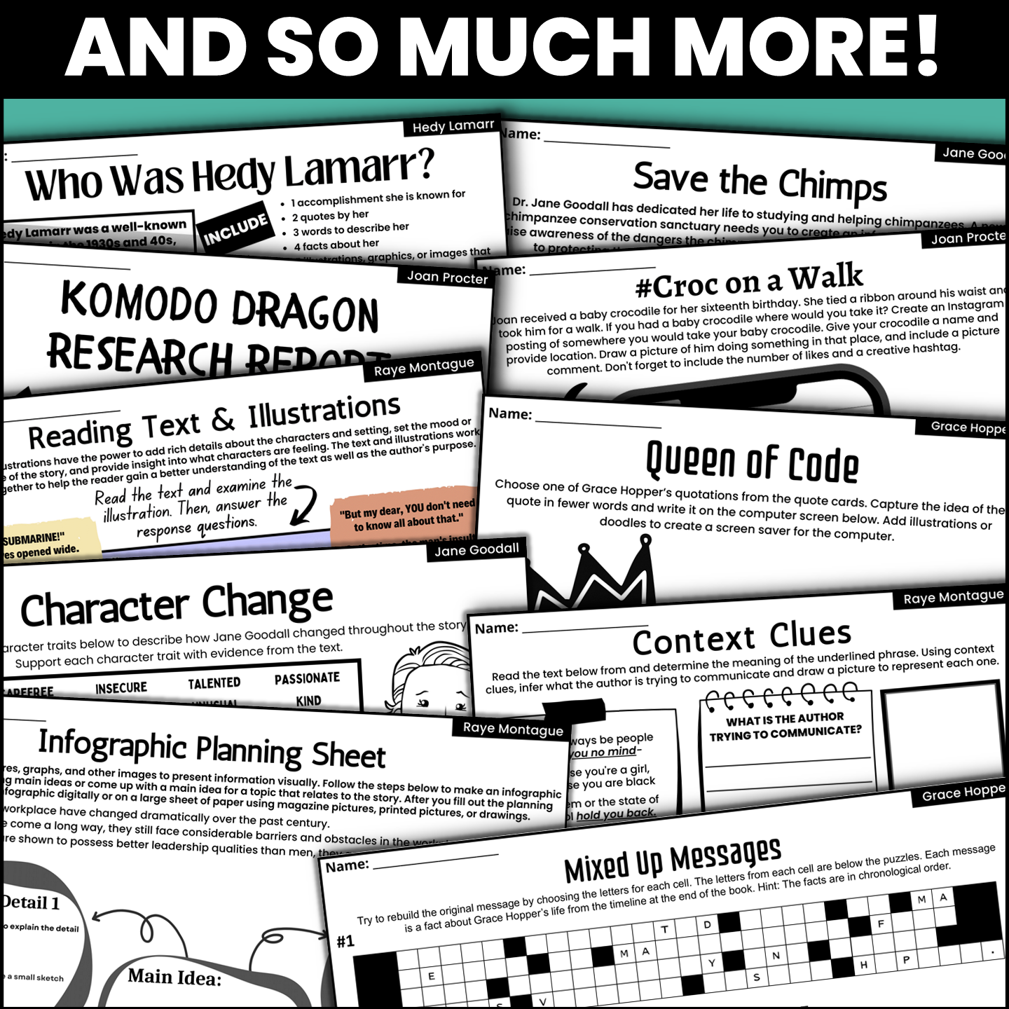 Women in STEM Book Companion Activities BUNDLE for Women's History ...