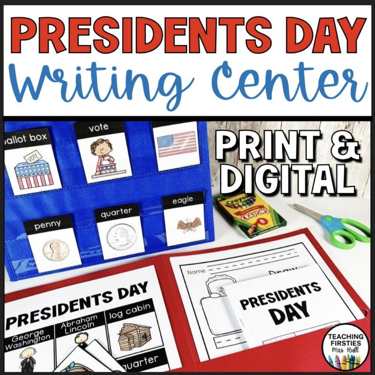Presidents Day Writing Center | Made By Teachers