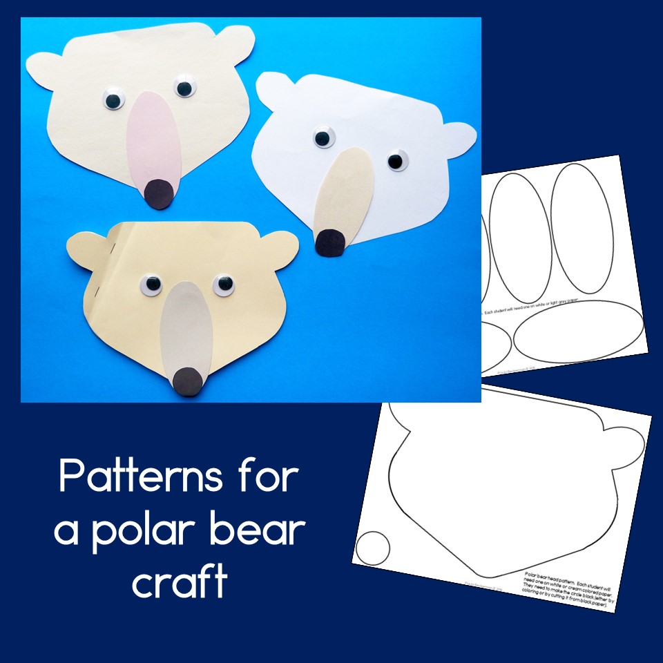 Polar Bear Craft and Guided Reading Book with Measurement Activity ...