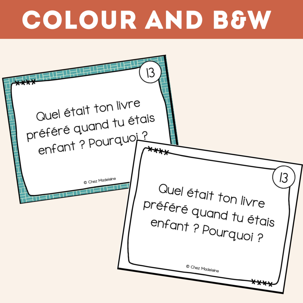 Cartes de Conversation - French hobbies B1/B2 | Made By Teachers