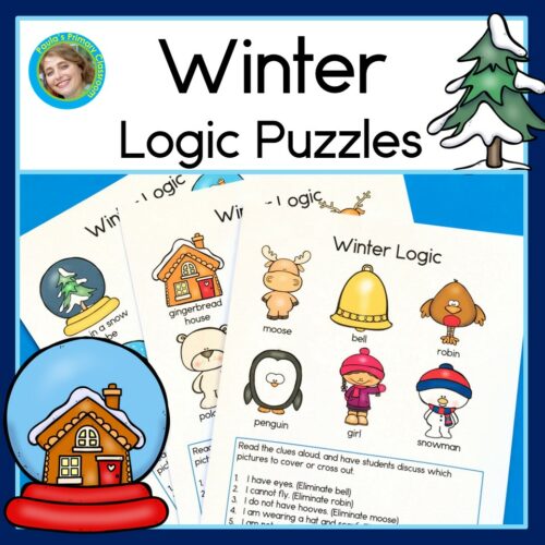 Winter Math Logic Puzzles | Critical Thinking Enrichment Activities ...